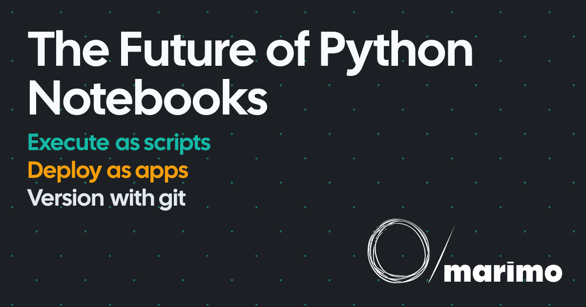 Marimo A Next Generation Python Notebook